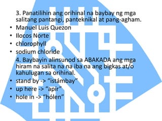 Mga Tuntunin sa Panghihiram ng mga Salita | PPTX