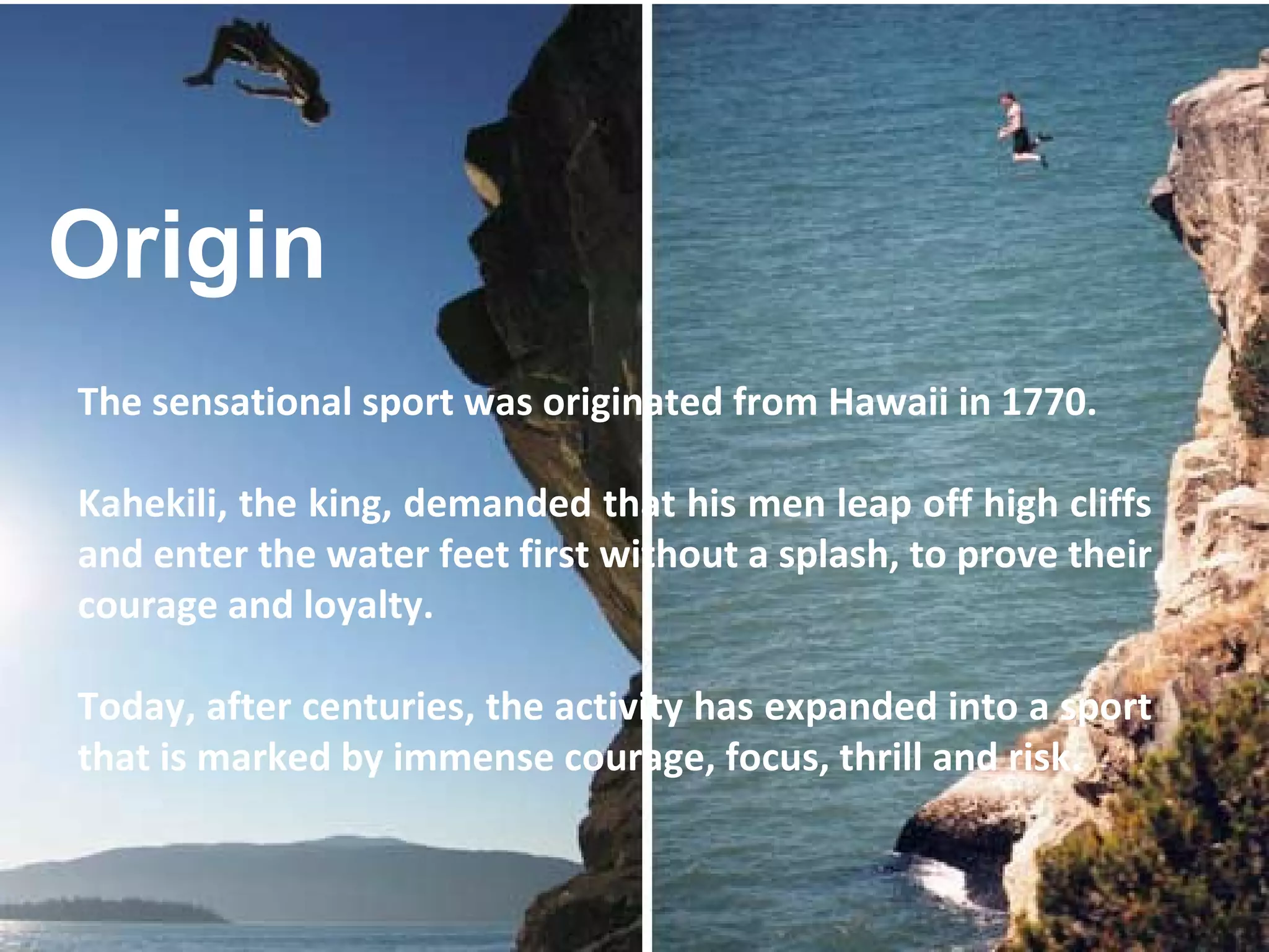 Cliff diving | PPT