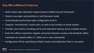 A Look into the Mirror: Patterns and Best Practices for MirrorMaker2 | Cliff Gilmore, AWS | PPT