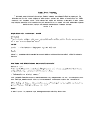 Decoding Daniel’s Messiah Prophecy | PDF