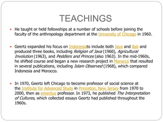Clifford Geertz | PPTX