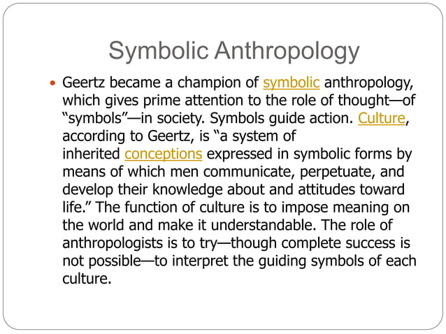 Clifford Geertz | PPTX | Science