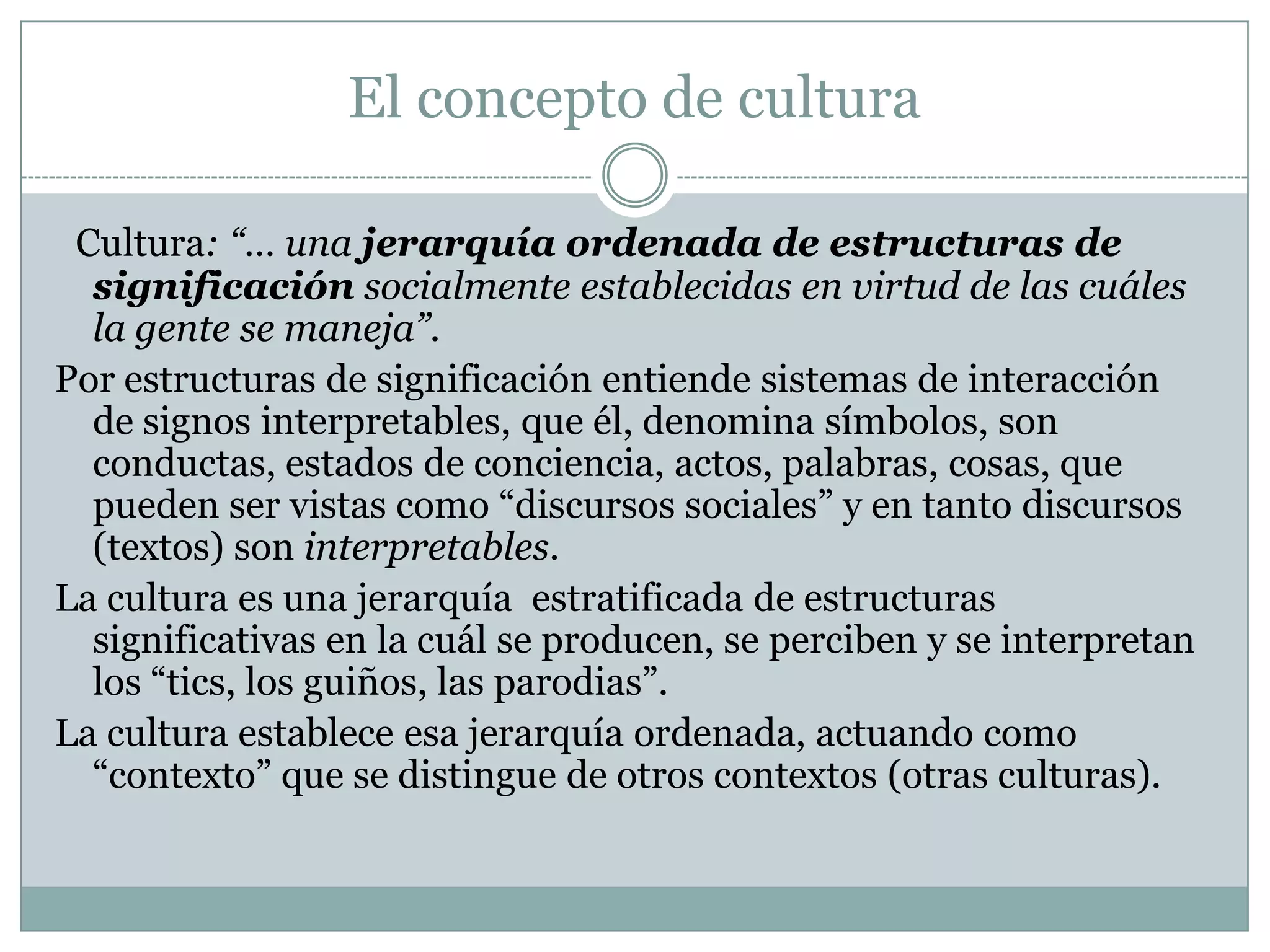 Clifford geertz. descripción densa | PPTX