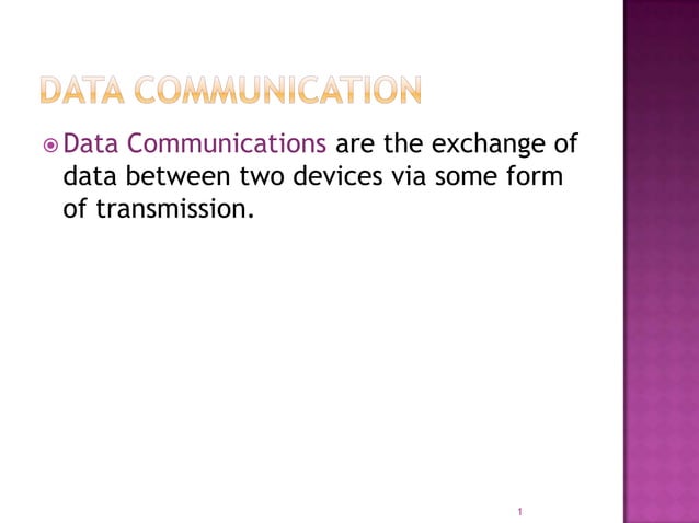 Data Communication | PPT