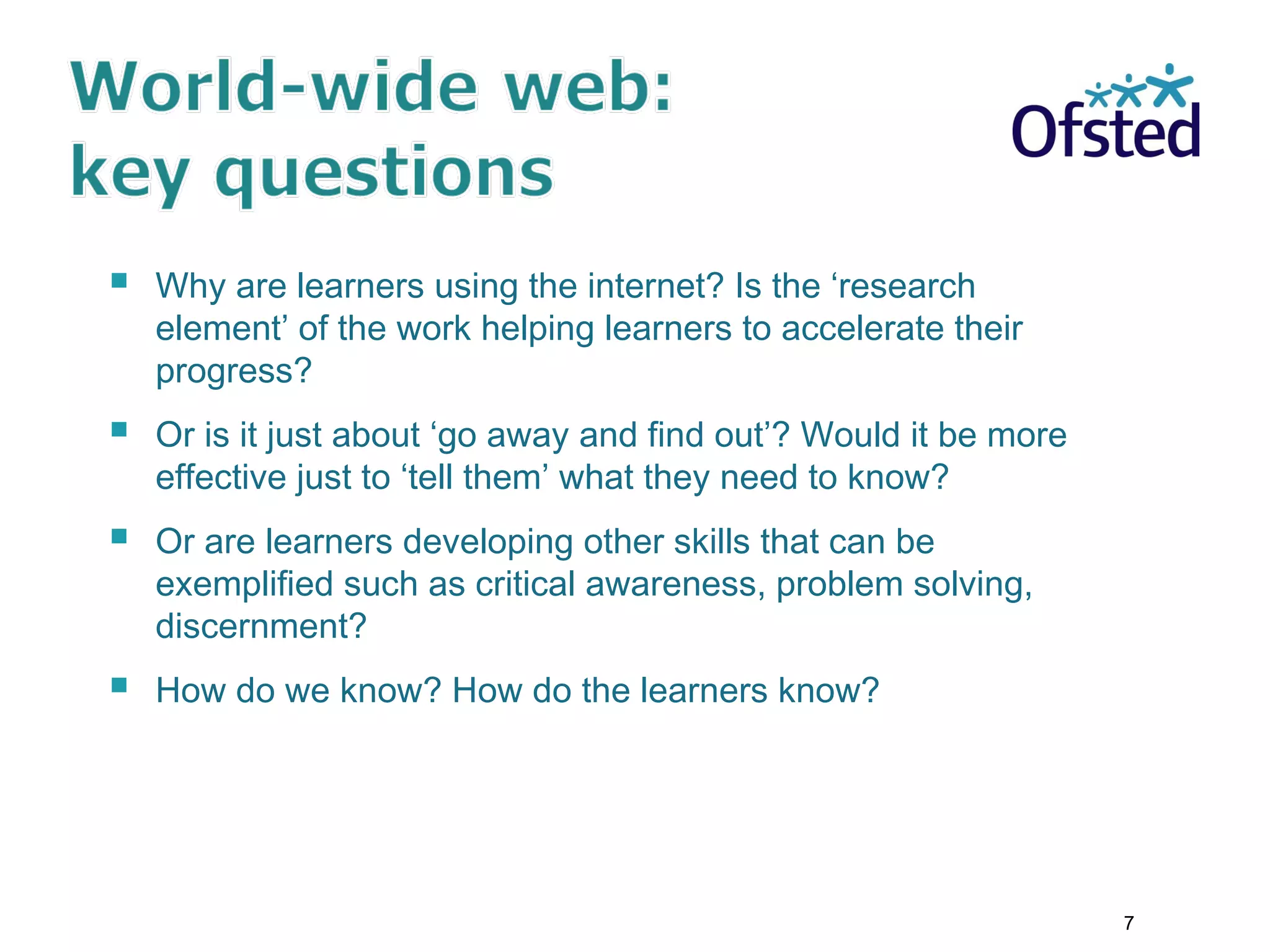 Cliff Rose - Inspecting e-learning | PPT | Free Download