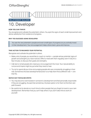 Clifton Strengths - Sean Donnelly | PDF