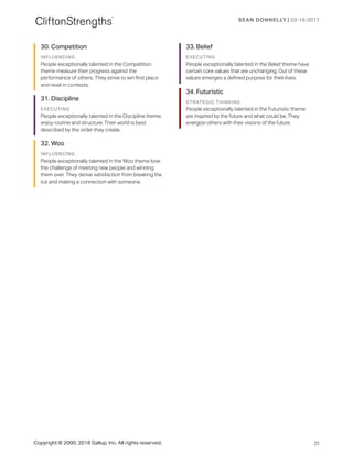 Clifton Strengths - Sean Donnelly | PDF