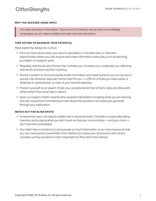 Clifton Strengths - Sean Donnelly | PDF