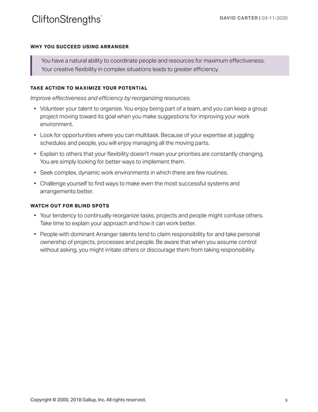 Clifton strengths 34 report | PDF | Dating | Family and Relationships
