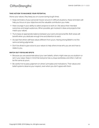 Clifton strengths 34 report | PDF