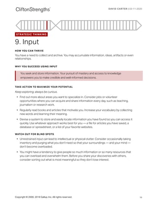 Clifton strengths 34 report | PDF