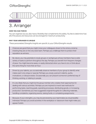 Clifton strengths 34 report | PDF