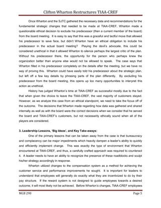 Clifton Wharton Case Study | PDF