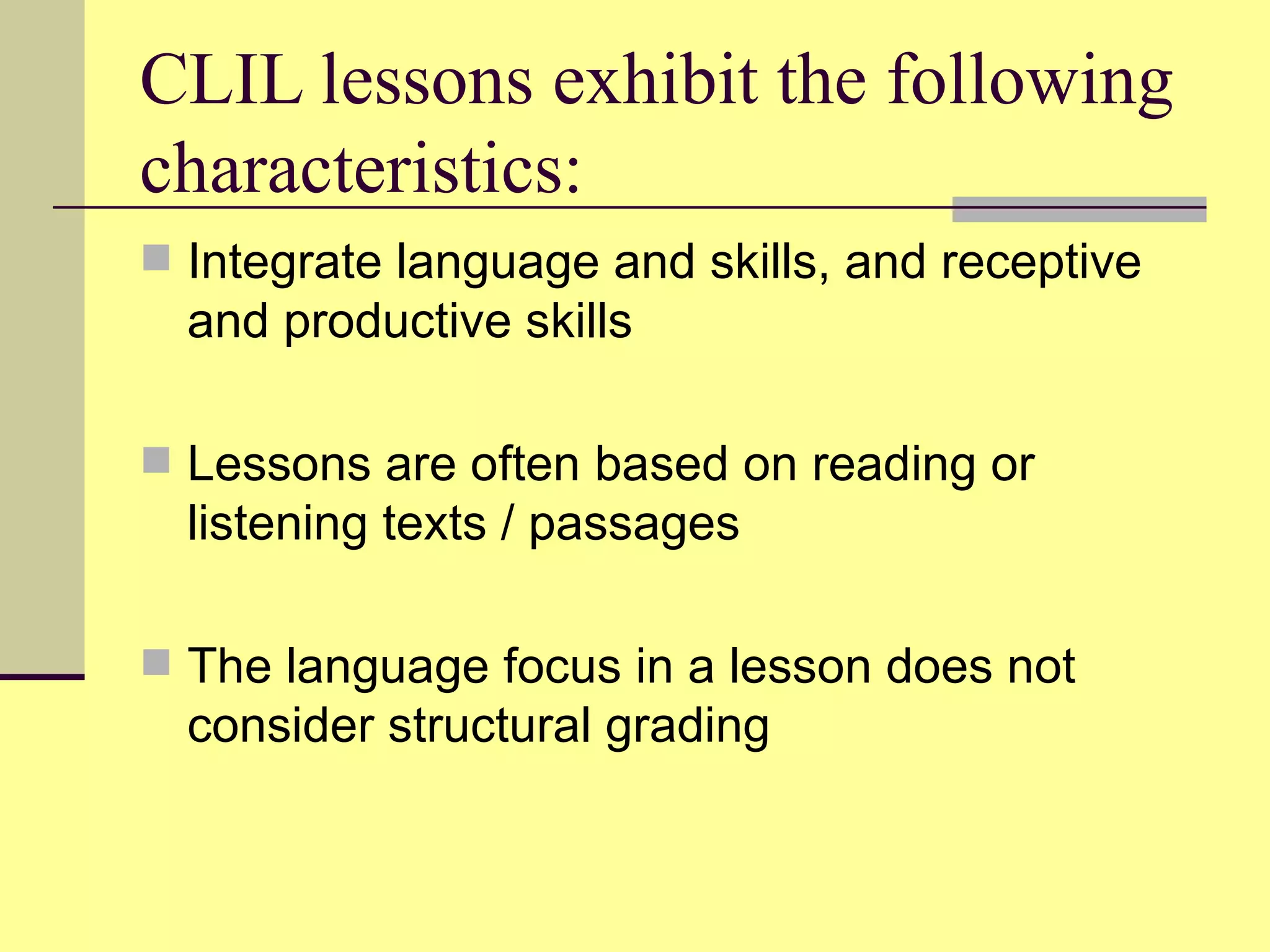 CLIL - Content and Language Integrated Learning | PPT