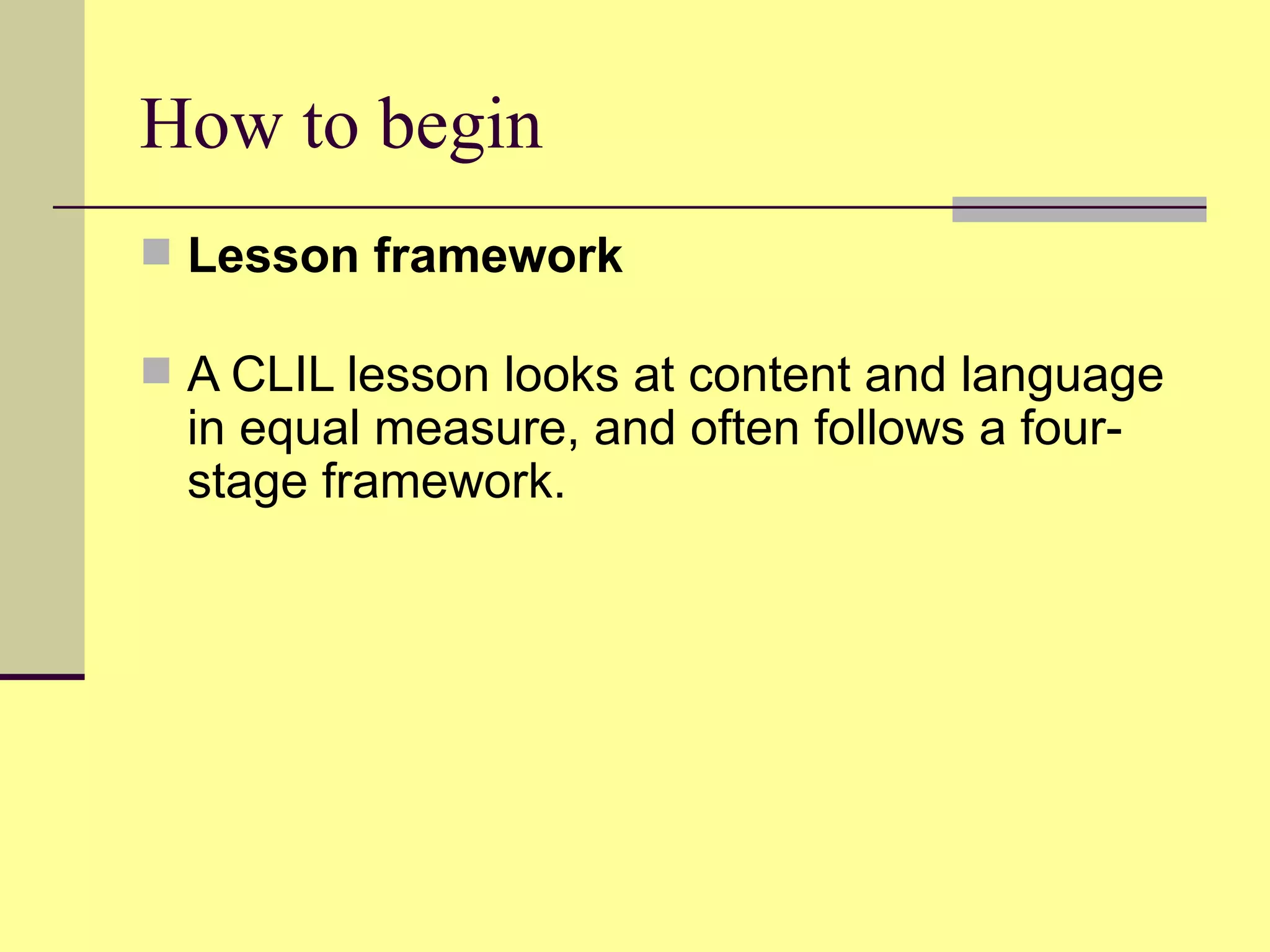 CLIL - Content and Language Integrated Learning | PPT