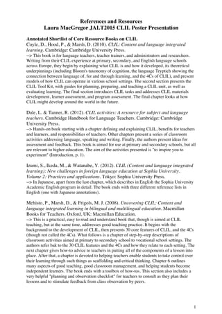 CLILbooks, J articles | PDF