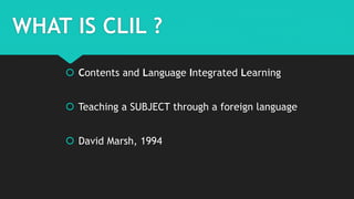 Clil | PPT