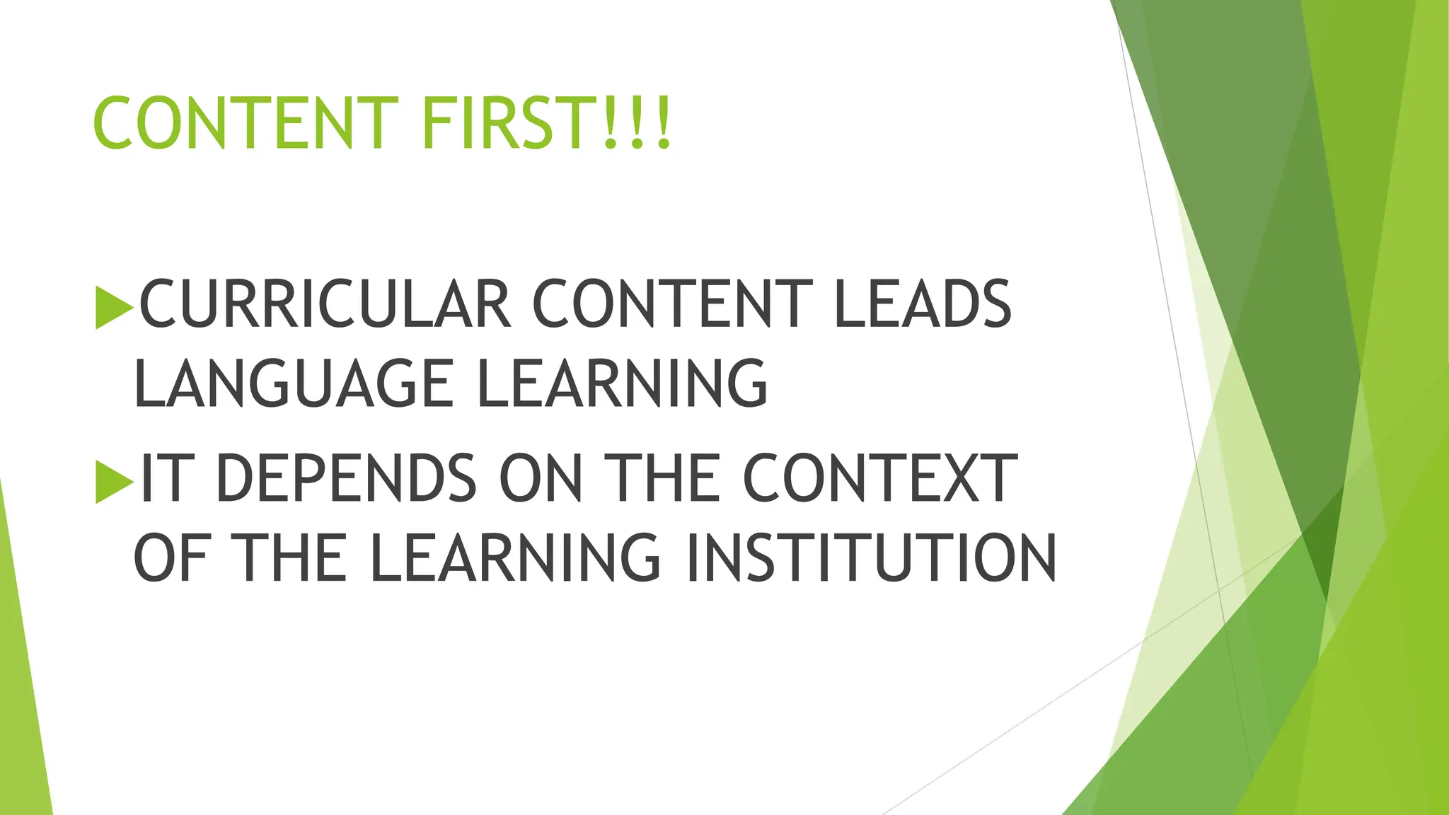 Communicative language teaching: Content Language Integrated Learning | PPT
