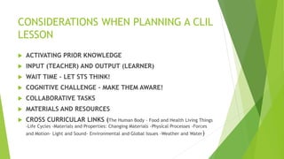 Communicative language teaching: Content Language Integrated Learning | PPT