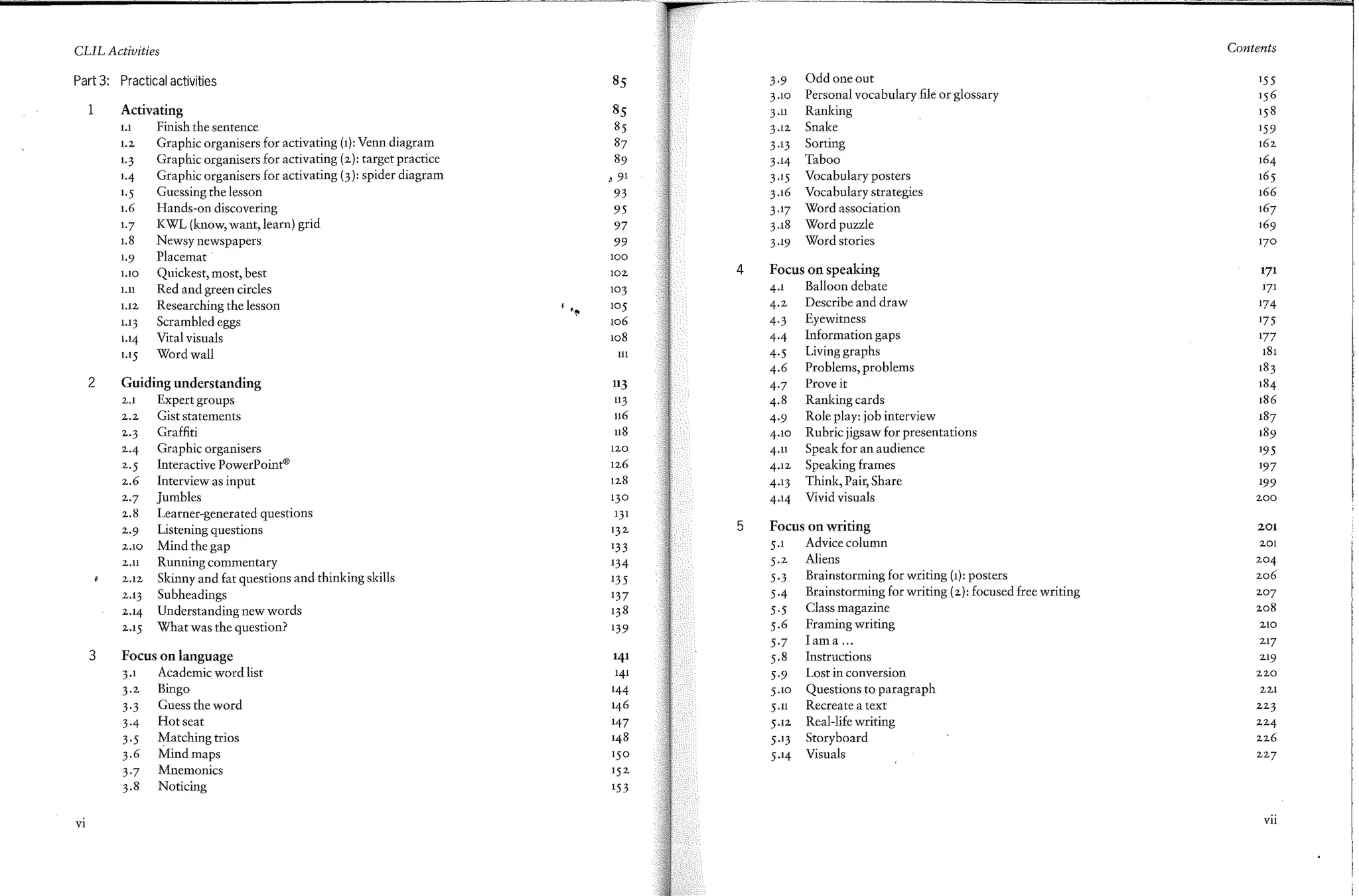 Clil activities (book) | PPT