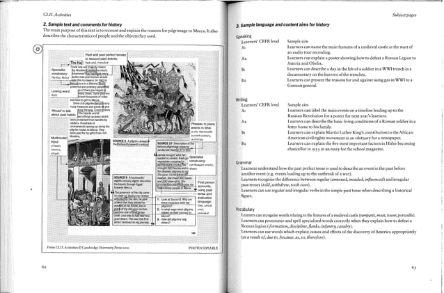 Clil activities (book) | PPT