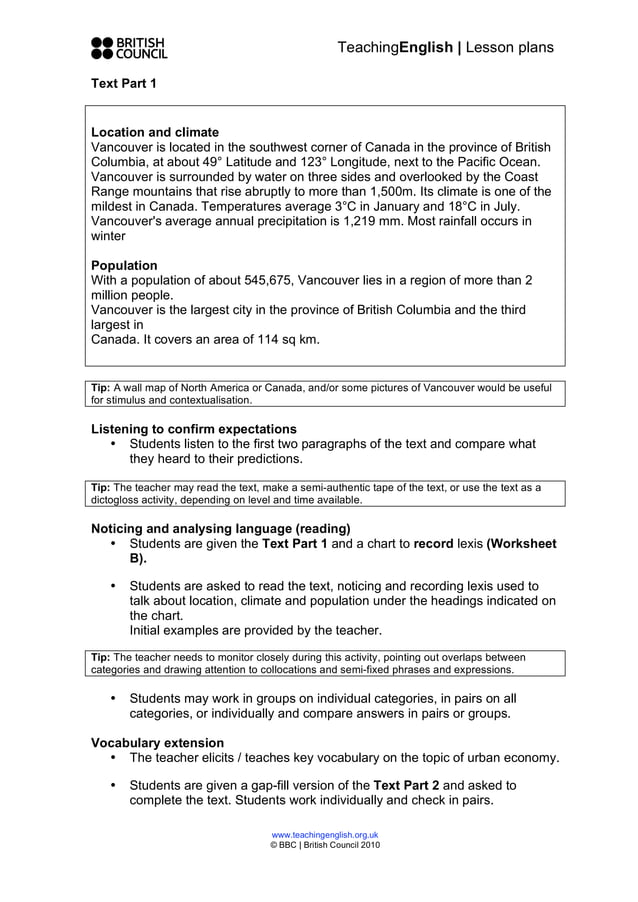 Clil lesson-plan | PDF