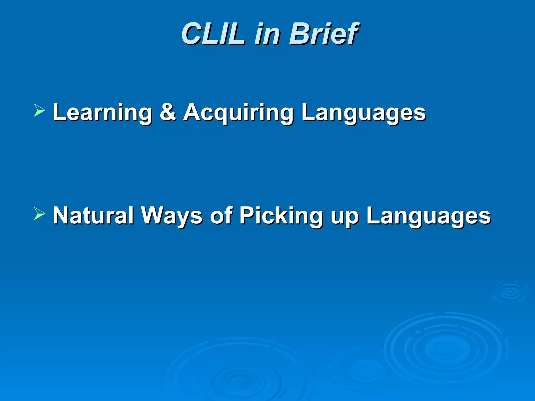 CLIL Compendium | PPT
