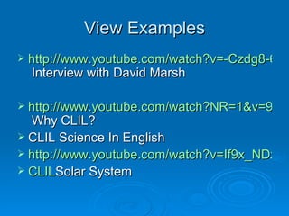 CLIL Compendium | PPT