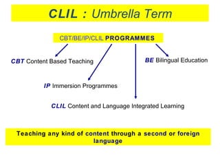 CLIL Context: Europe, Catalonia, Benefits | PPT | Education