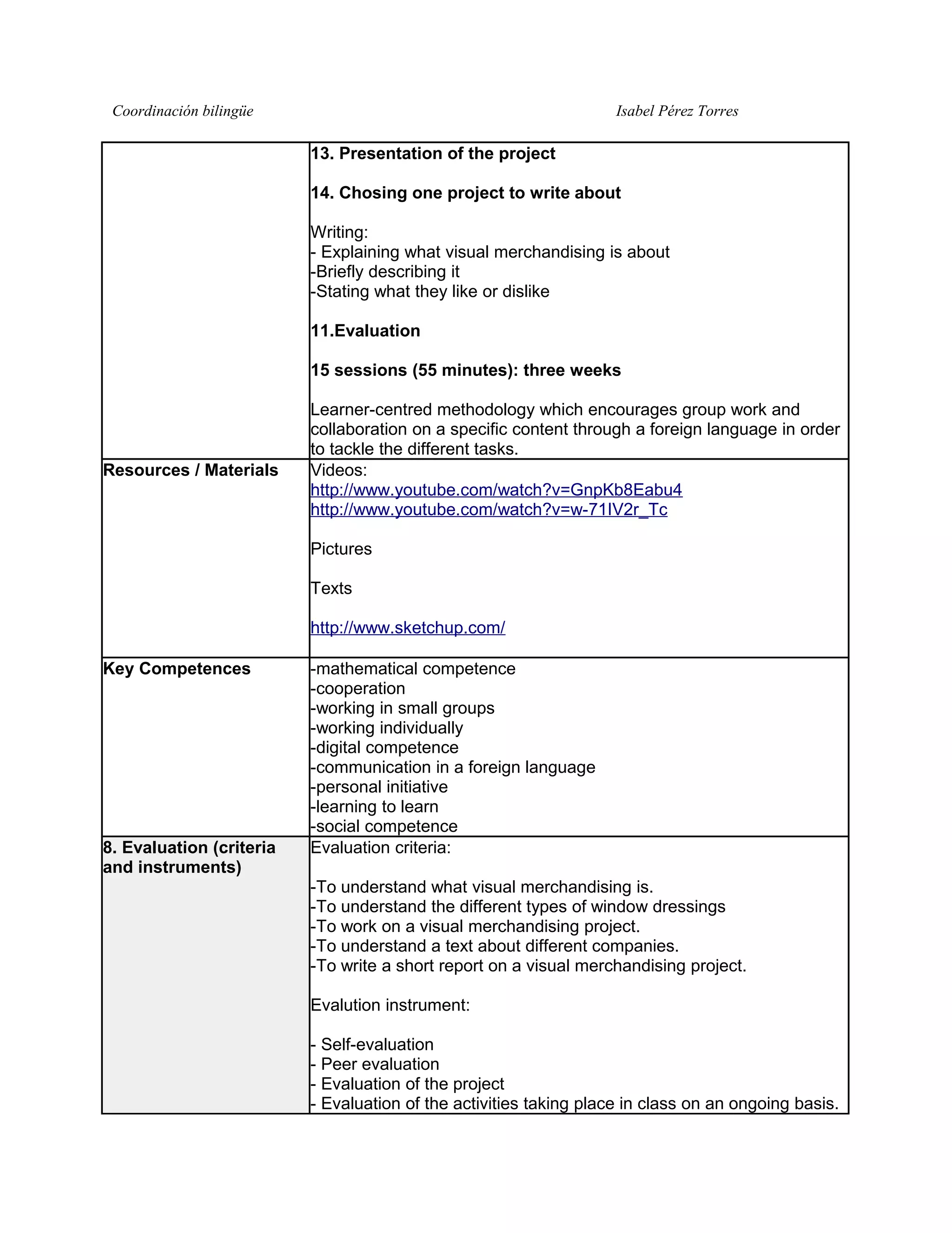 Clil didactic unit | DOC