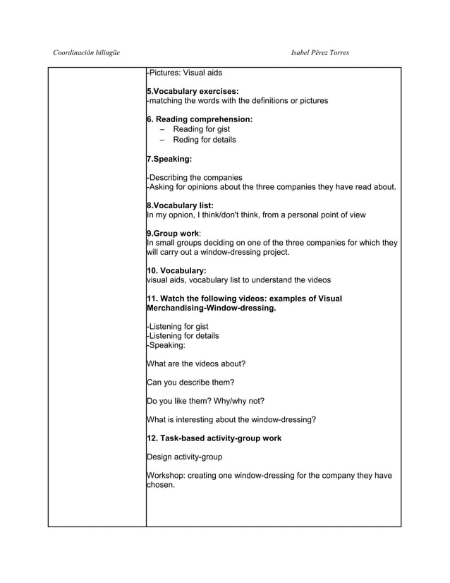 Clil didactic unit | PDF