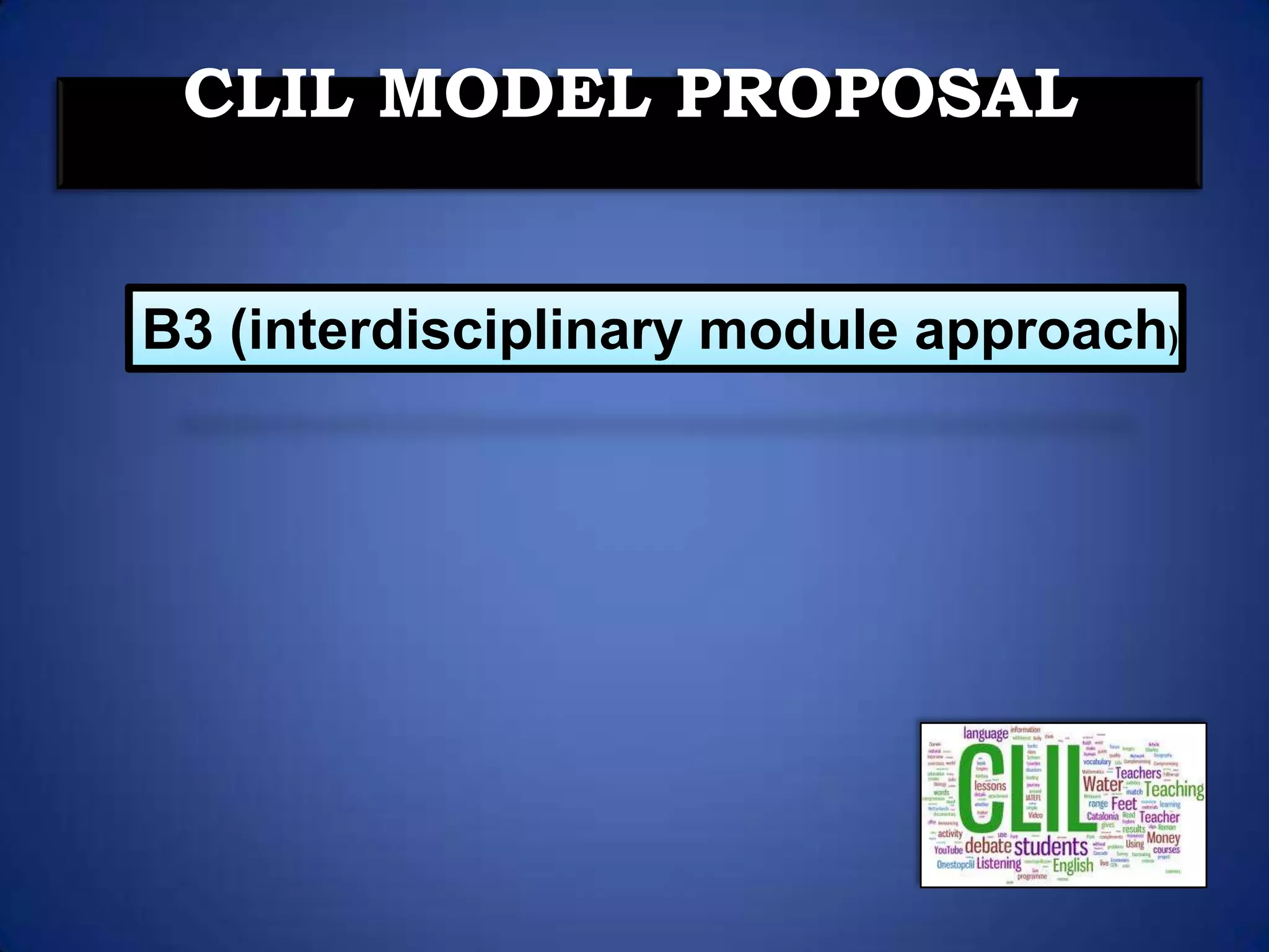 Clil implementation proposal | PPTX