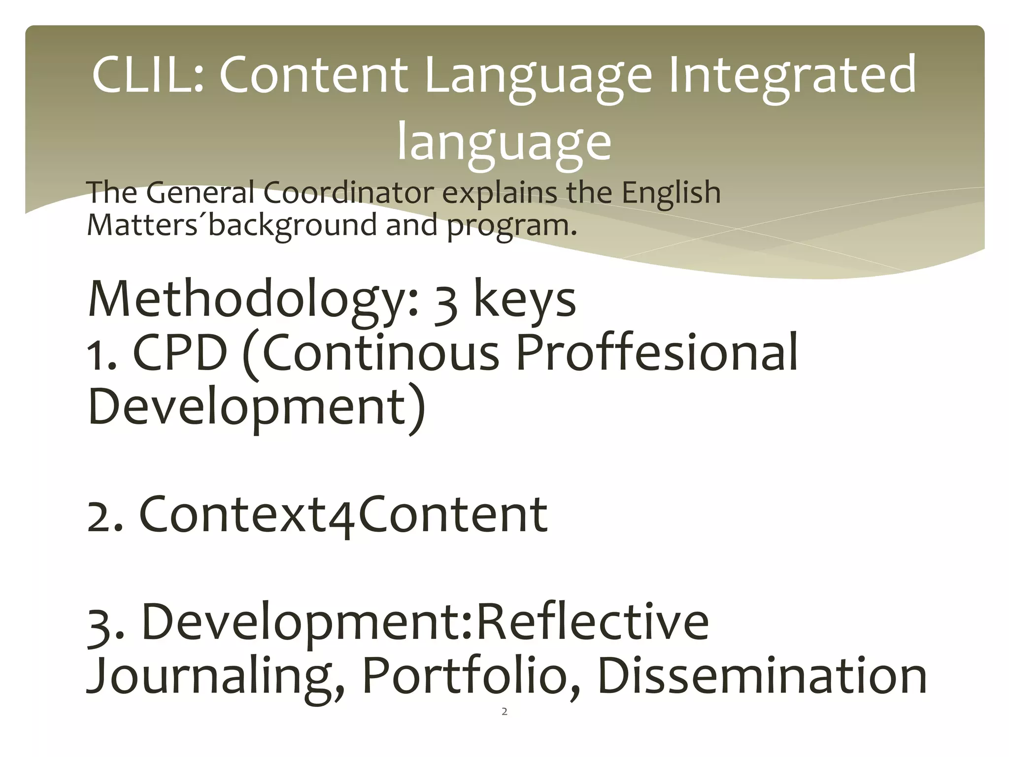 CLIL methodology | PPT