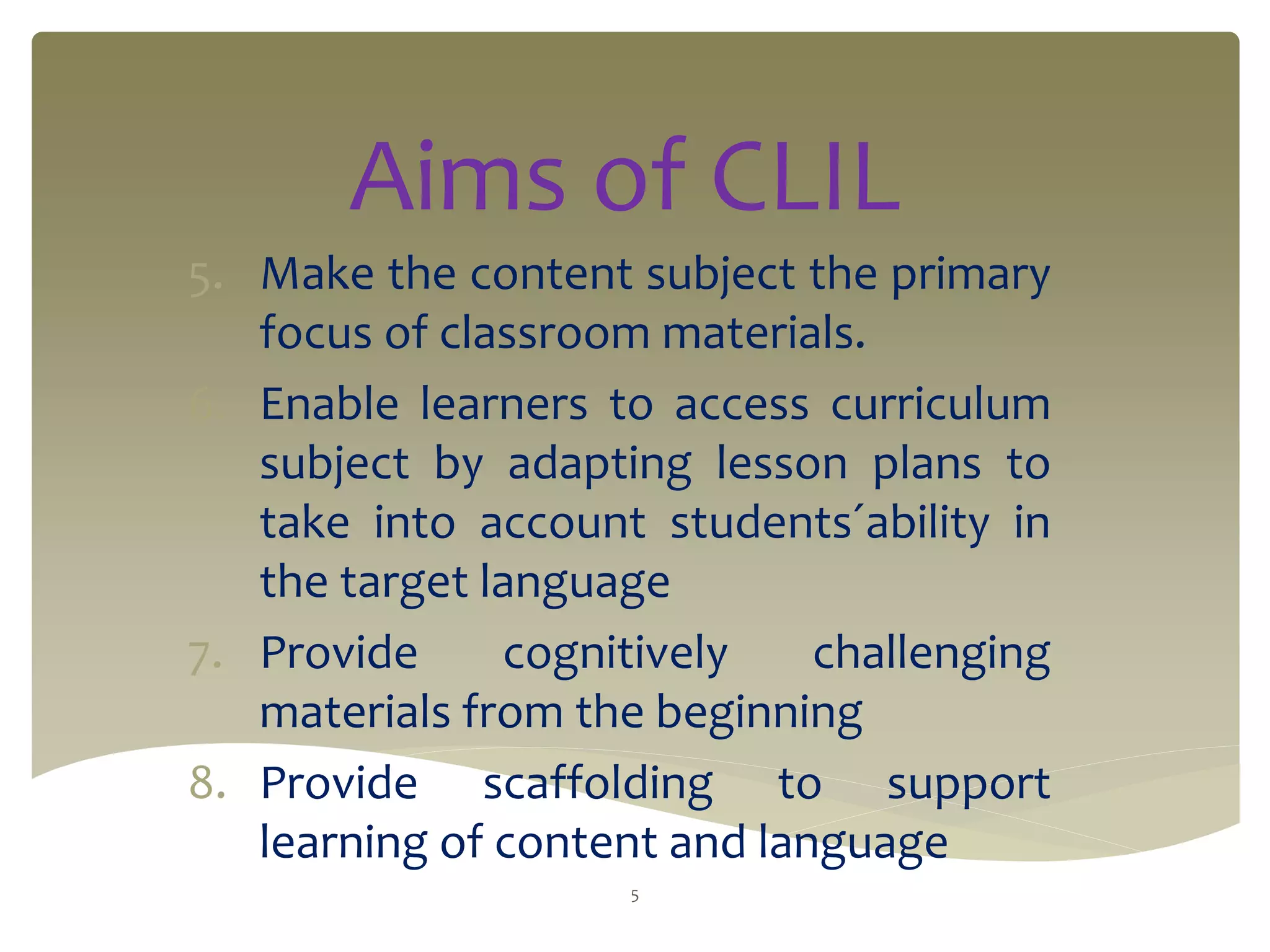 CLIL methodology | PPT