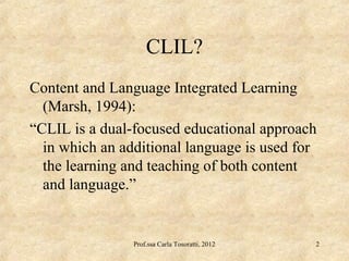 Clil innovazione o_sfida | PPT