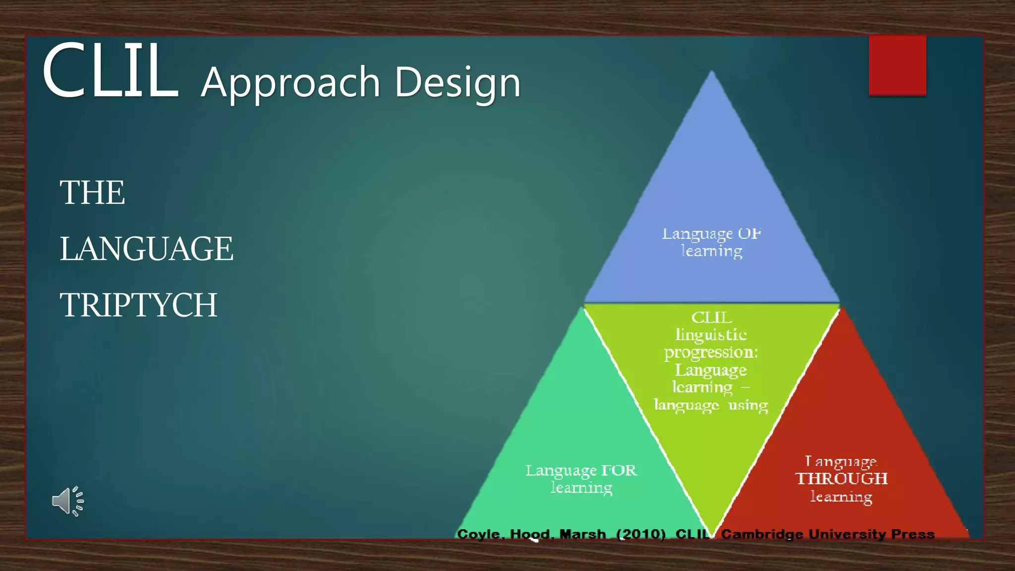 Content and Language Integrated Learning Introduction with audio | PPSX
