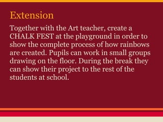 Clil lesson plan: Rainbows | PDF