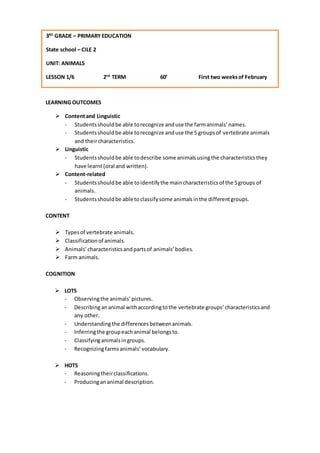 Clil lesson plan | PDF