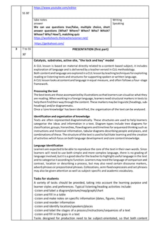 Clil lesson plan about enzymes (e lab for clil) Giuseppe Venturi ...