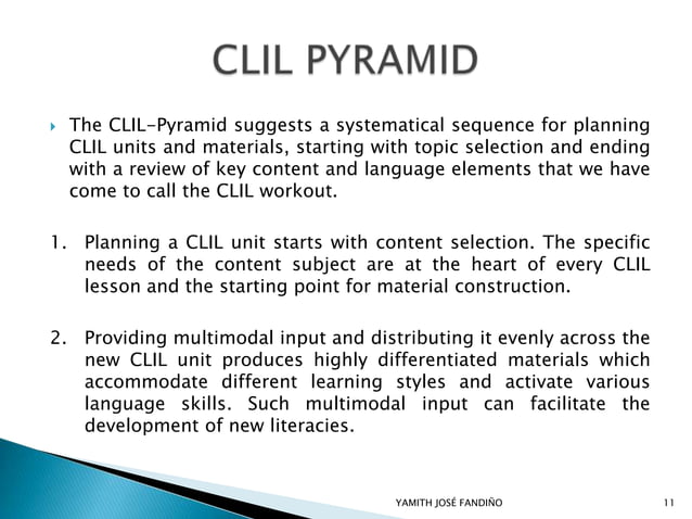 CLIL lesson planning | PPTX | Workshops and Classes | Hobbies & Interests
