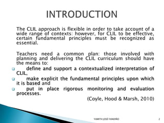 CLIL lesson planning | PPTX