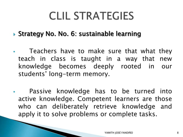 CLIL lesson planning | PPTX | Workshops and Classes | Hobbies & Interests