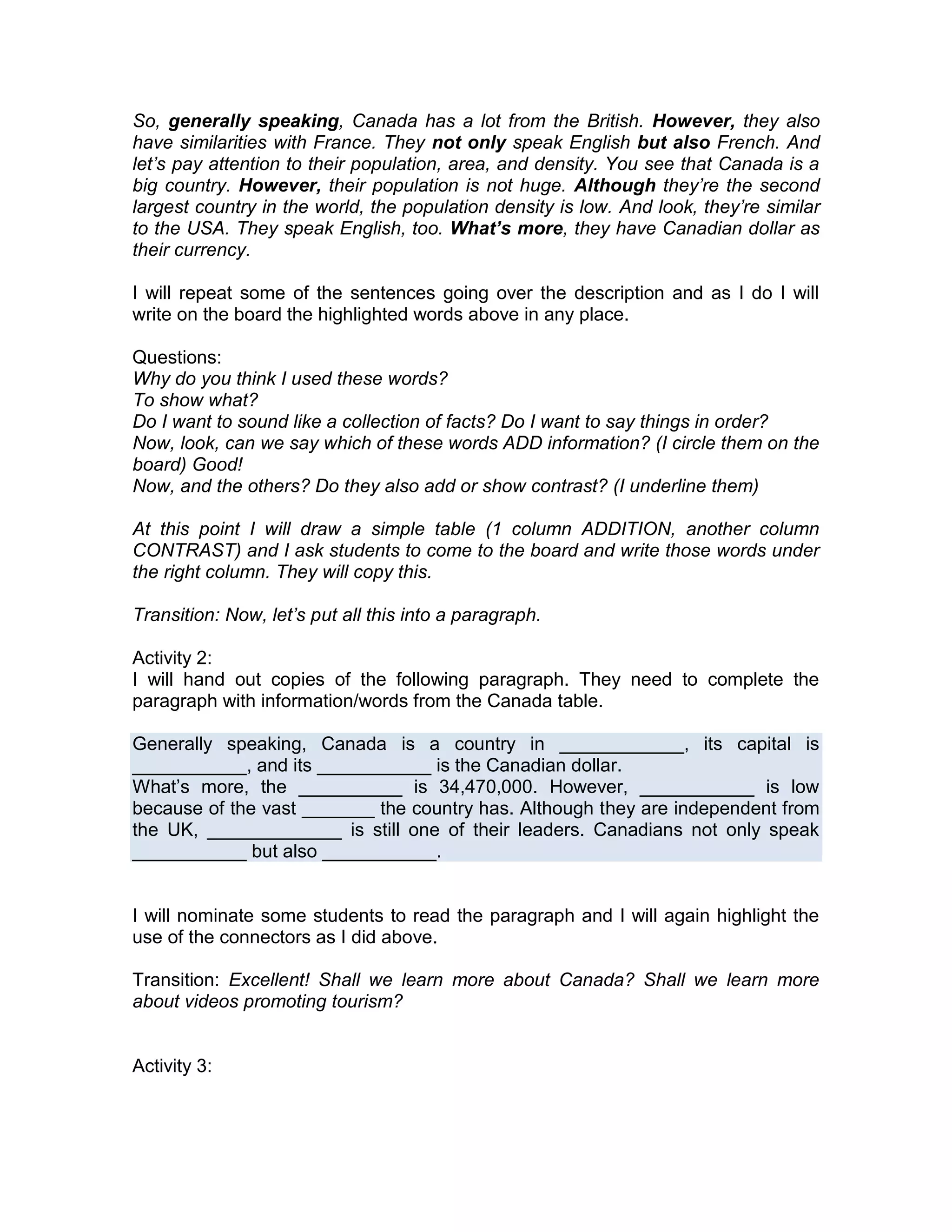 Clil lesson plan sample1 module | PDF