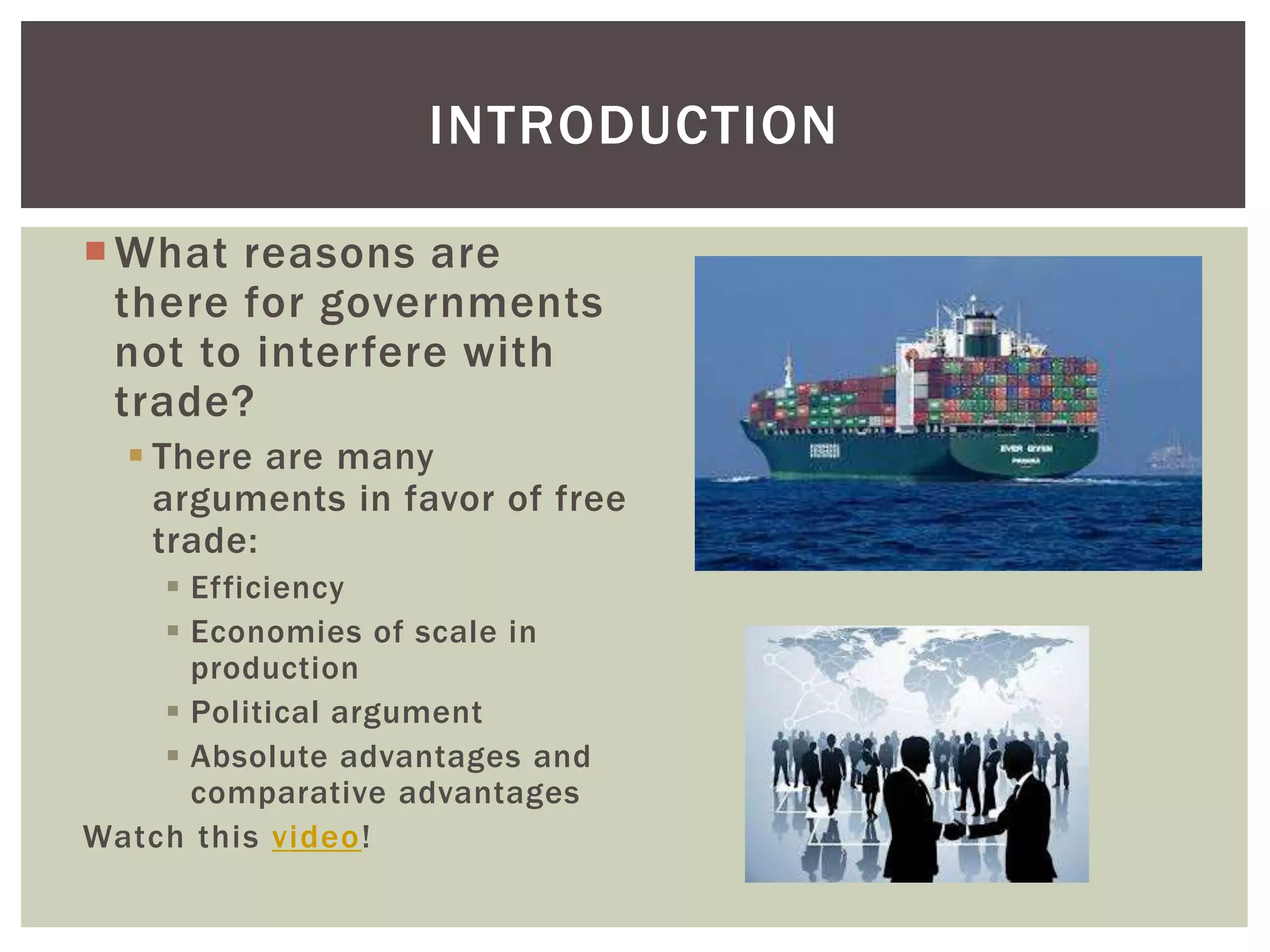 Clil lessons about international trade | PPTX