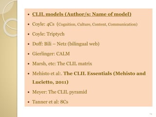 Clil mainpoints new version | PPT