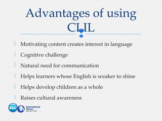 CLIL (Content and Language Integrated Learning) for juniors and teens | PPT