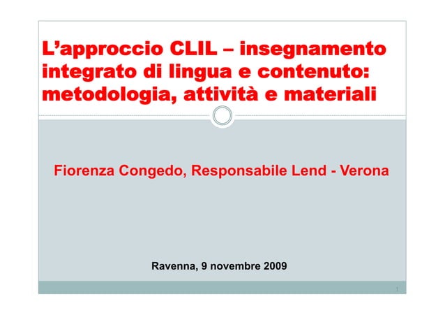 Approccio CLIL: metodologia, attività e materiali | PDF | Homework and ...