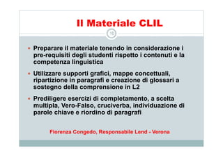 Approccio CLIL: metodologia, attività e materiali | PDF