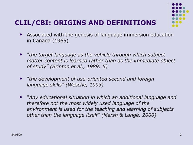CLIL - Content and Language Integrated Learning | PPT