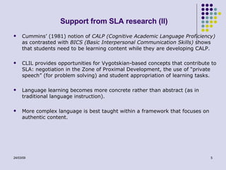 CLIL - Content and Language Integrated Learning | PPT